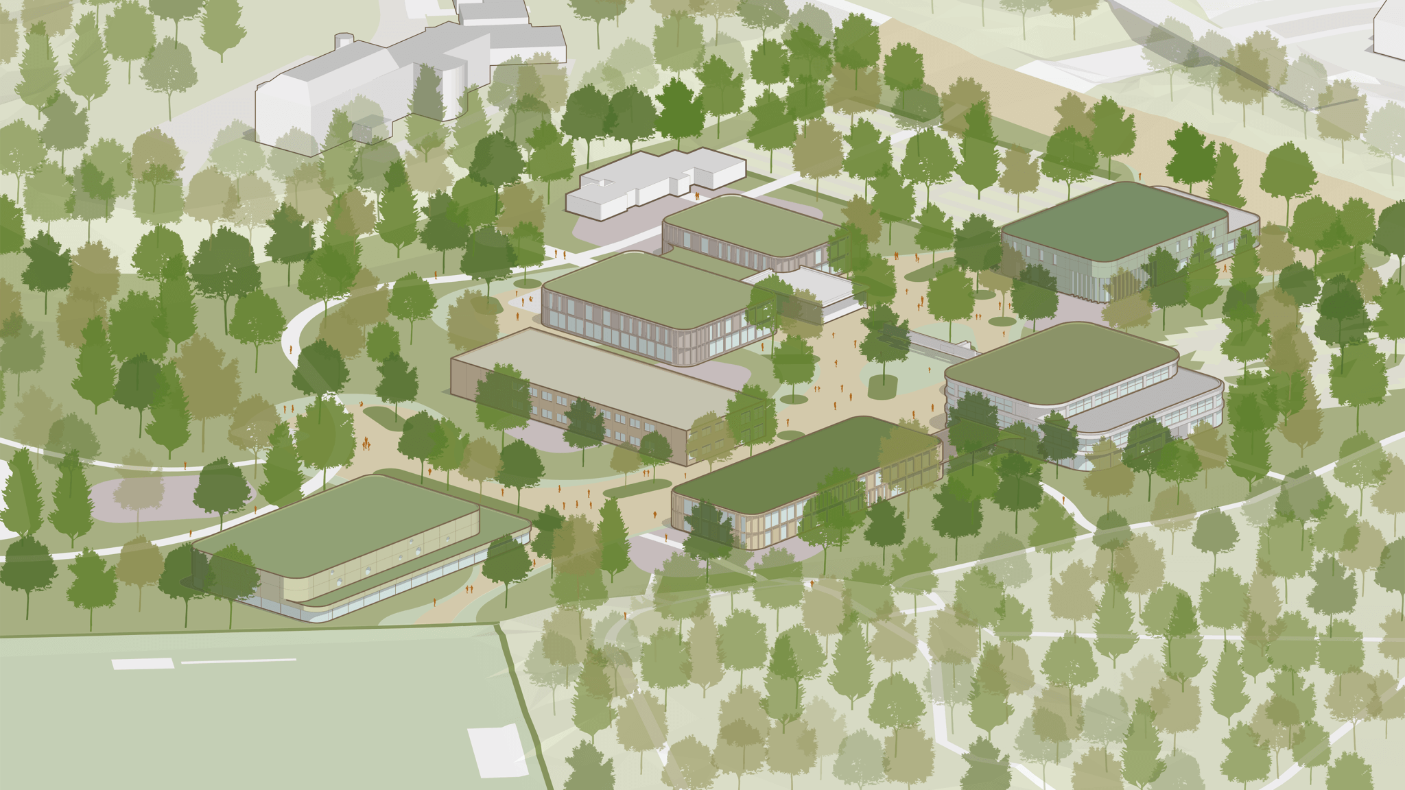 Spatial framework campus ROER College Schöndeln — Mr. Stir